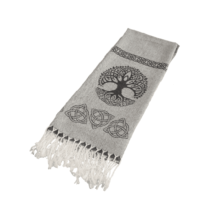 Tree of Life Scarf Ring Connemara Marble - Connemara Marble