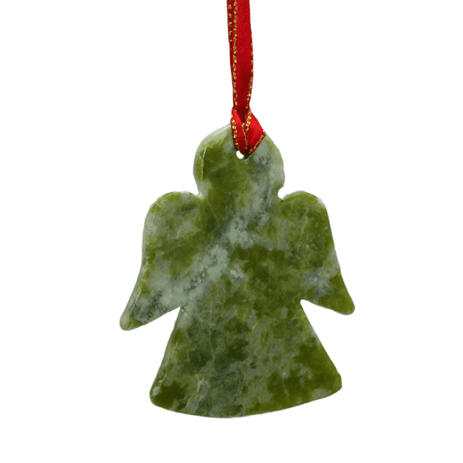 Carved Connemara Marble Christmas Decorations Set of 3