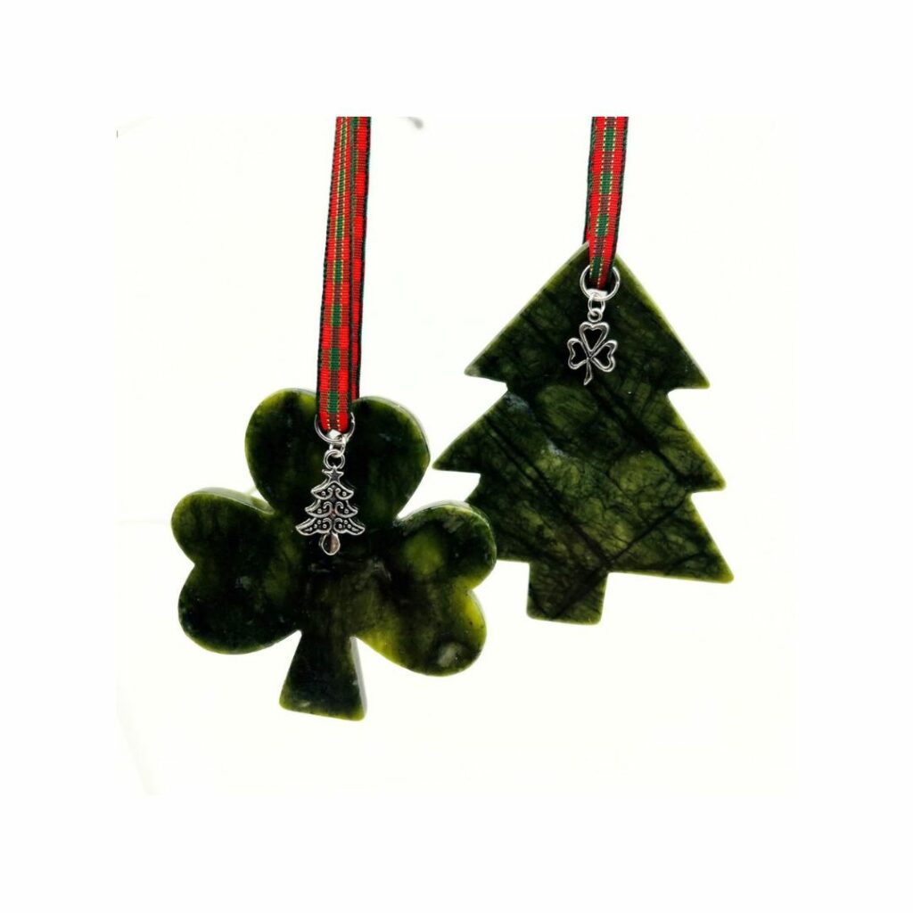 Connemara Marble Set of 2 Christmas Decorations - Connemara Marble