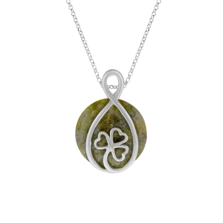 Celtic Irish Pendant and Necklace - Connemara Marble
