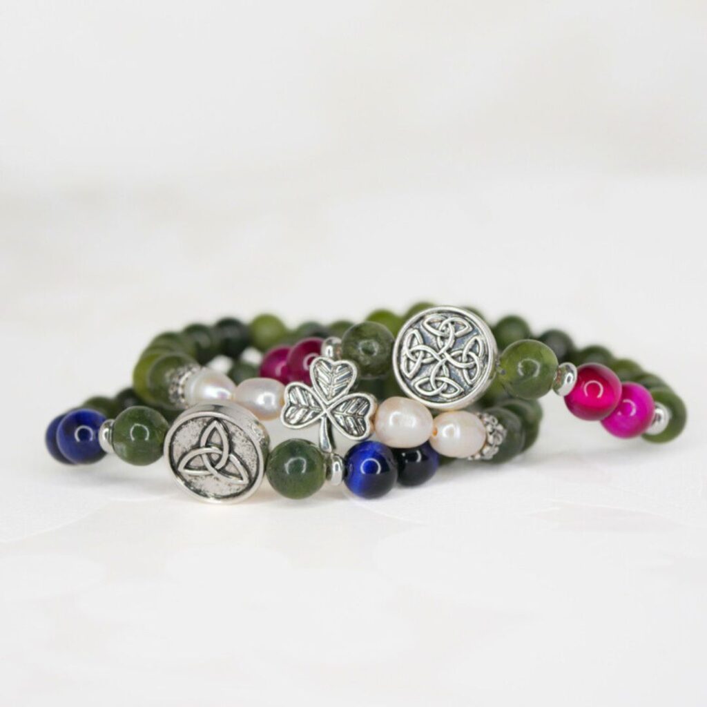 Irish Celtic Bracelets Marble Bracelets - Connemara Marble