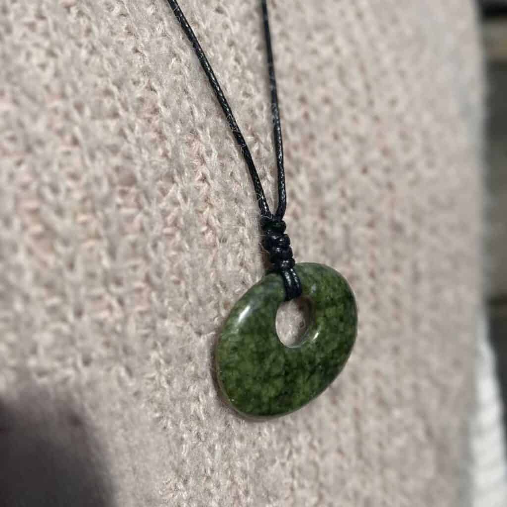 Connemara Marble Oval Luck Stone Pendant